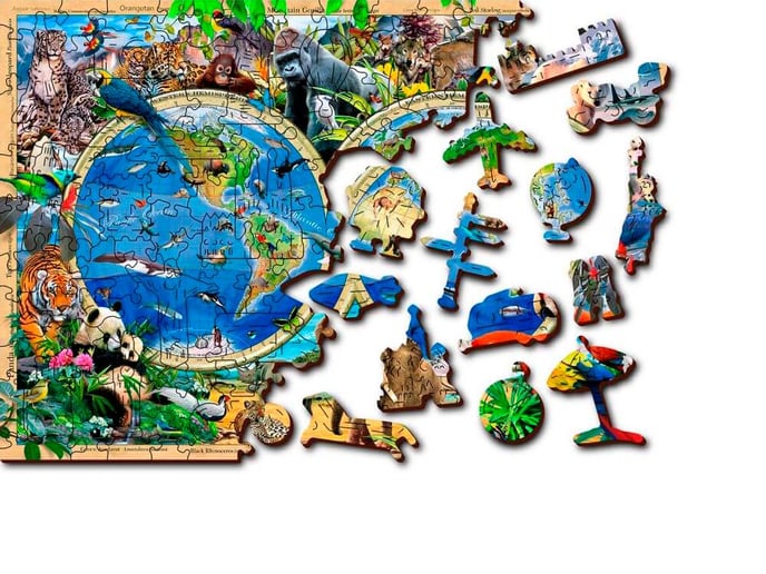 Puzzles de mapas, originales y de madera | Regalador.com